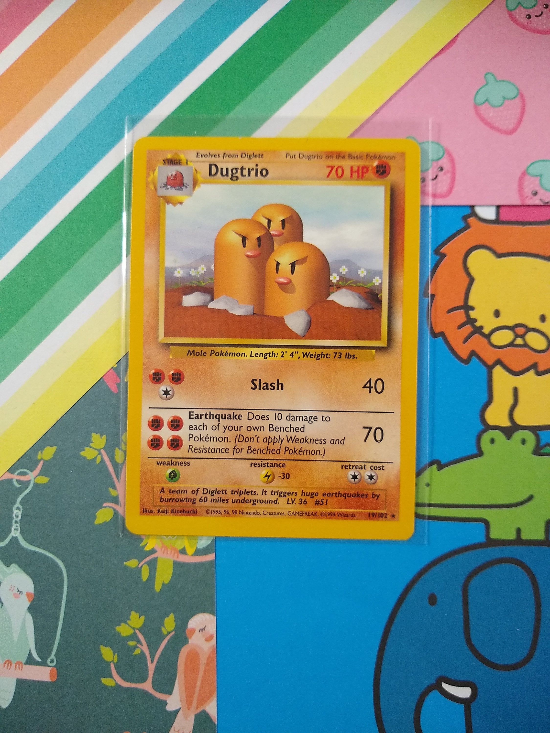 Dugtrio Pokemon Card