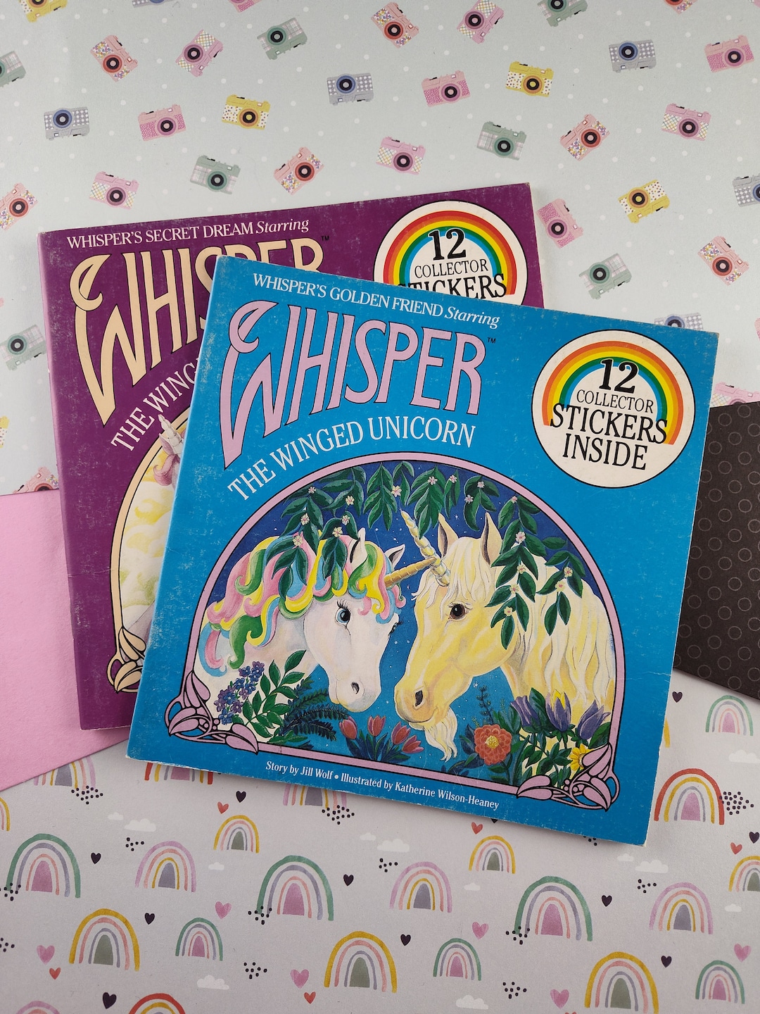 RARE HTF Vintage 1986 Softcover "whisper the Winged Unicorn" Books Set ...