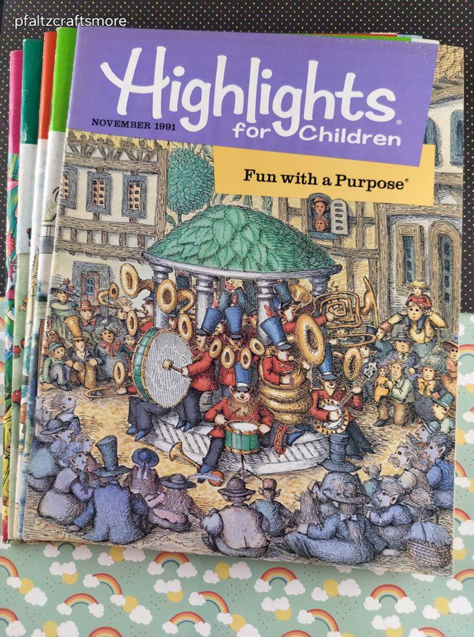 Vintage 1990's Highlights for Children Set/7 Softcover Issues, Unused ...