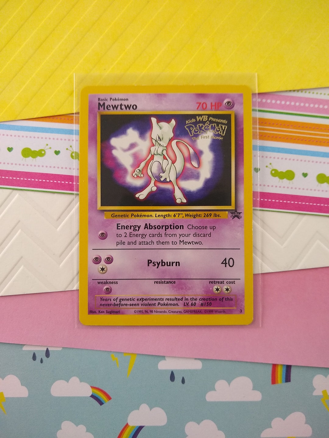 Vintage Promo Mewtwo WB Black Star Pokemon the 1st Movie - Etsy