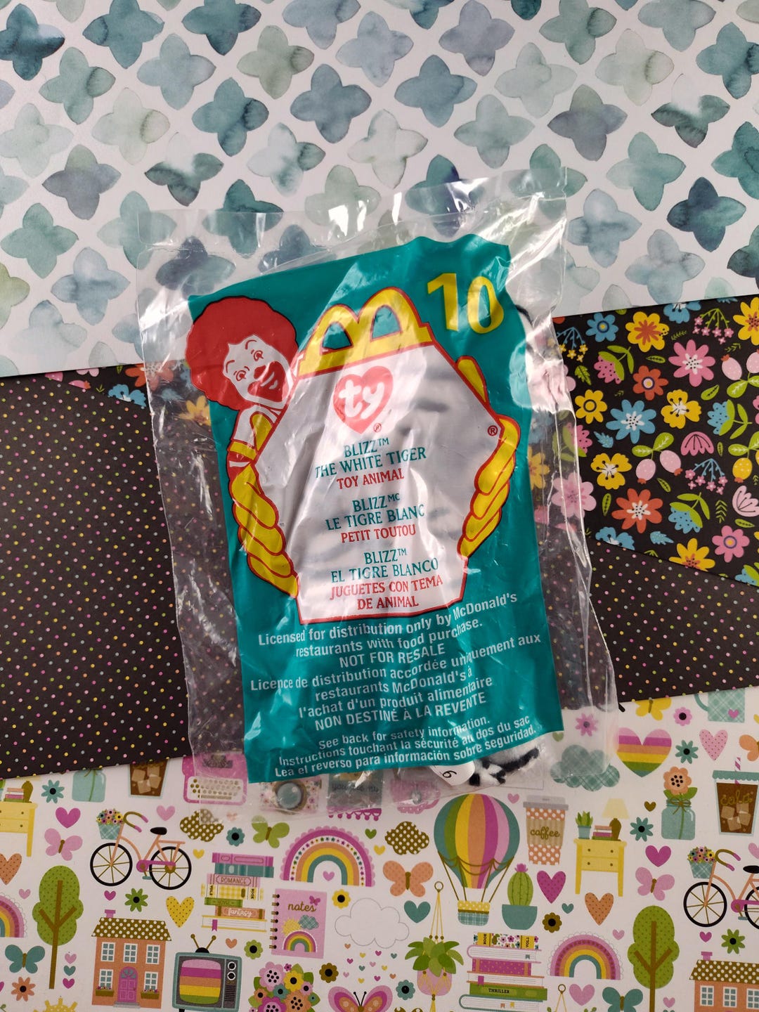 Mcdonald's TY Teeny Beanie Baby, Blizz the White Tiger, NEW & SEALED - Etsy
