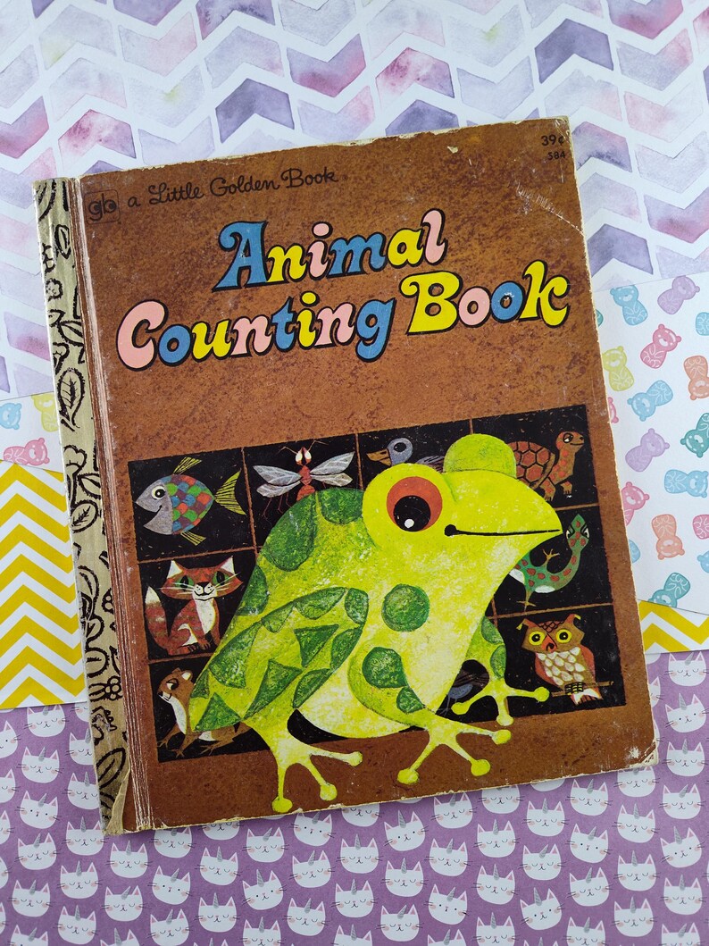 Vintage 1974 Little Golden Book: Animal Counting Book - Etsy