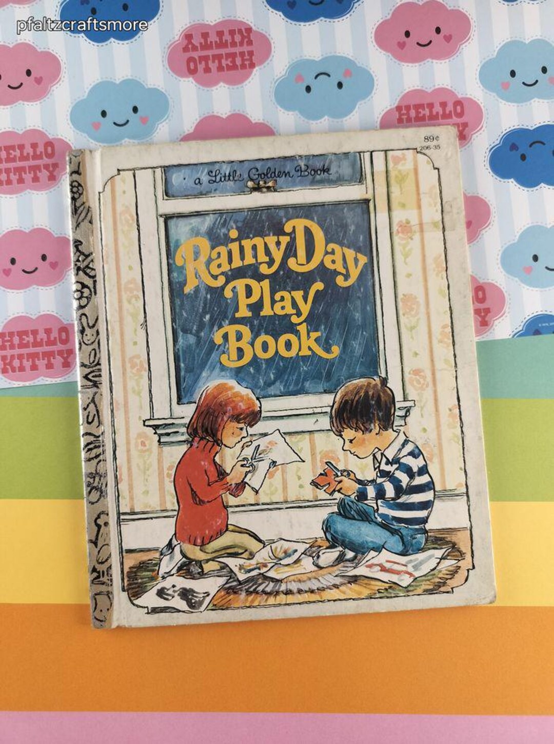 Vintage 1981 Little Golden Book: Rainy Day Play Book Hardcover - Etsy
