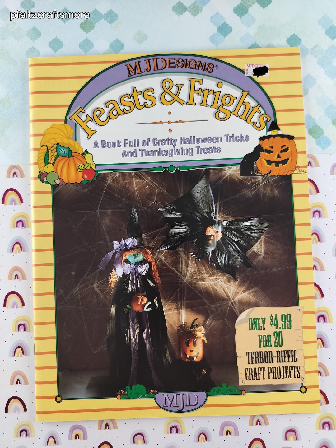 Vintage 1992 Mjdesigns Feasts & Frights Softcover Booklet - Etsy