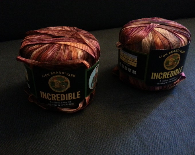 Lion Brand Yarn - Incredible, Autumn Leaves Bundle of 2, 220 Total ...