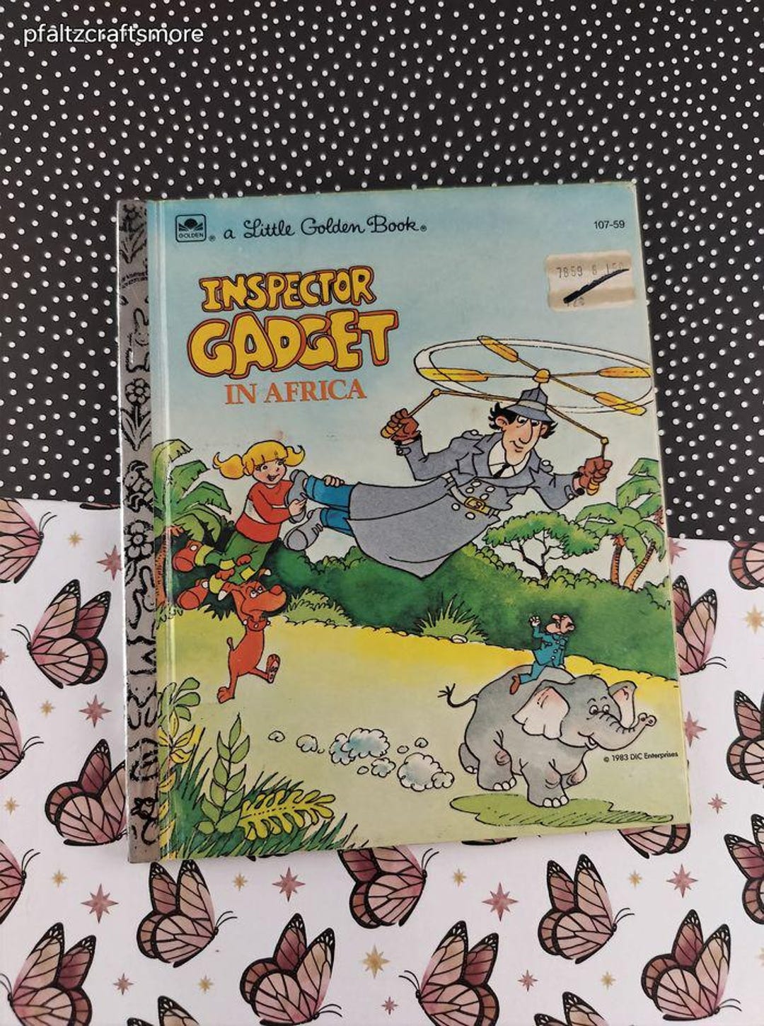 Vintage 1984 Little Golden Book: Inspector Gadget in Africa Hardcover ...