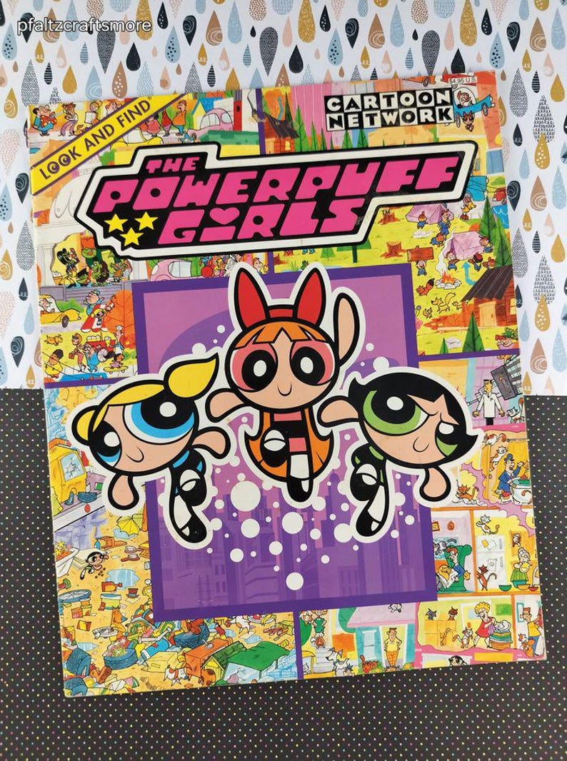 Vintage 2001 1st Printing Look & Find the Powerpuff Girls Cartoon ...