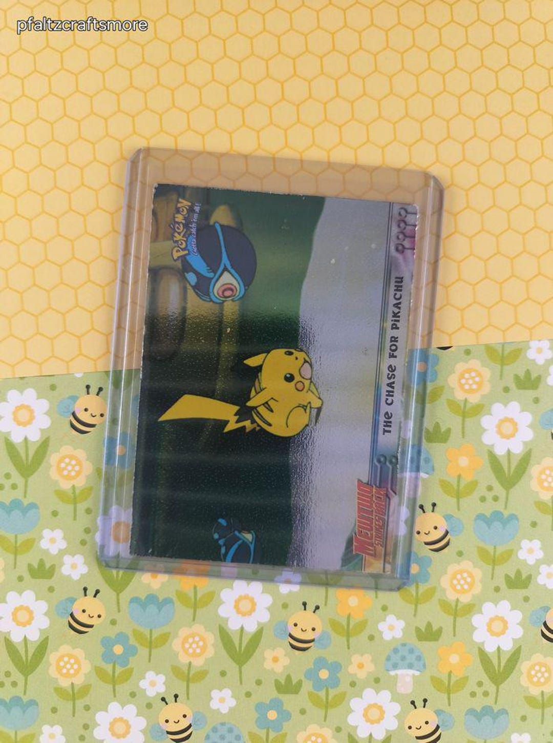 Vintage Mewtwo Strikes Back TOPPS #28 the Chase for Pikachu Textured ...