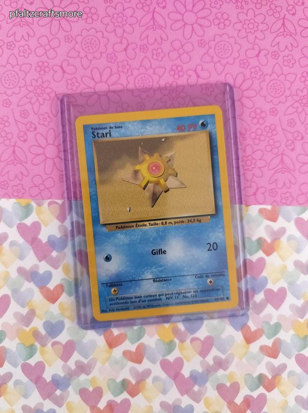Vintage Common (french) - Staryu Base Set Non-holo Pokemon Card 65/102 ...