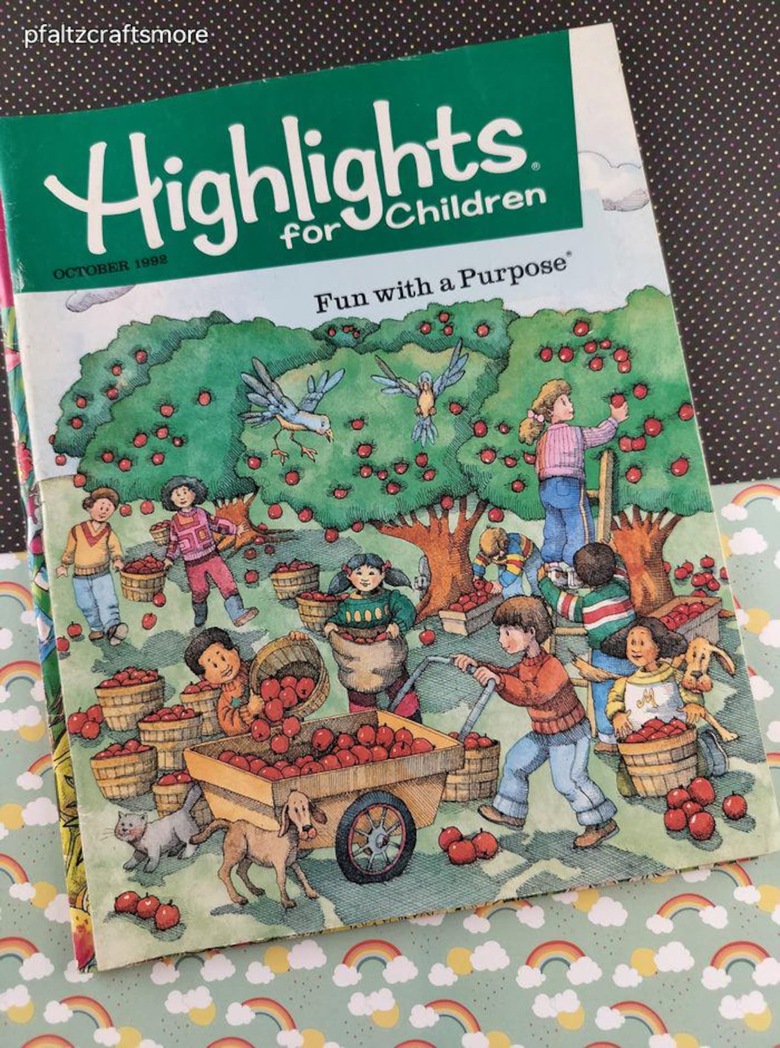 Vintage 1990's Highlights for Children Set/7 Softcover Issues, Unused ...