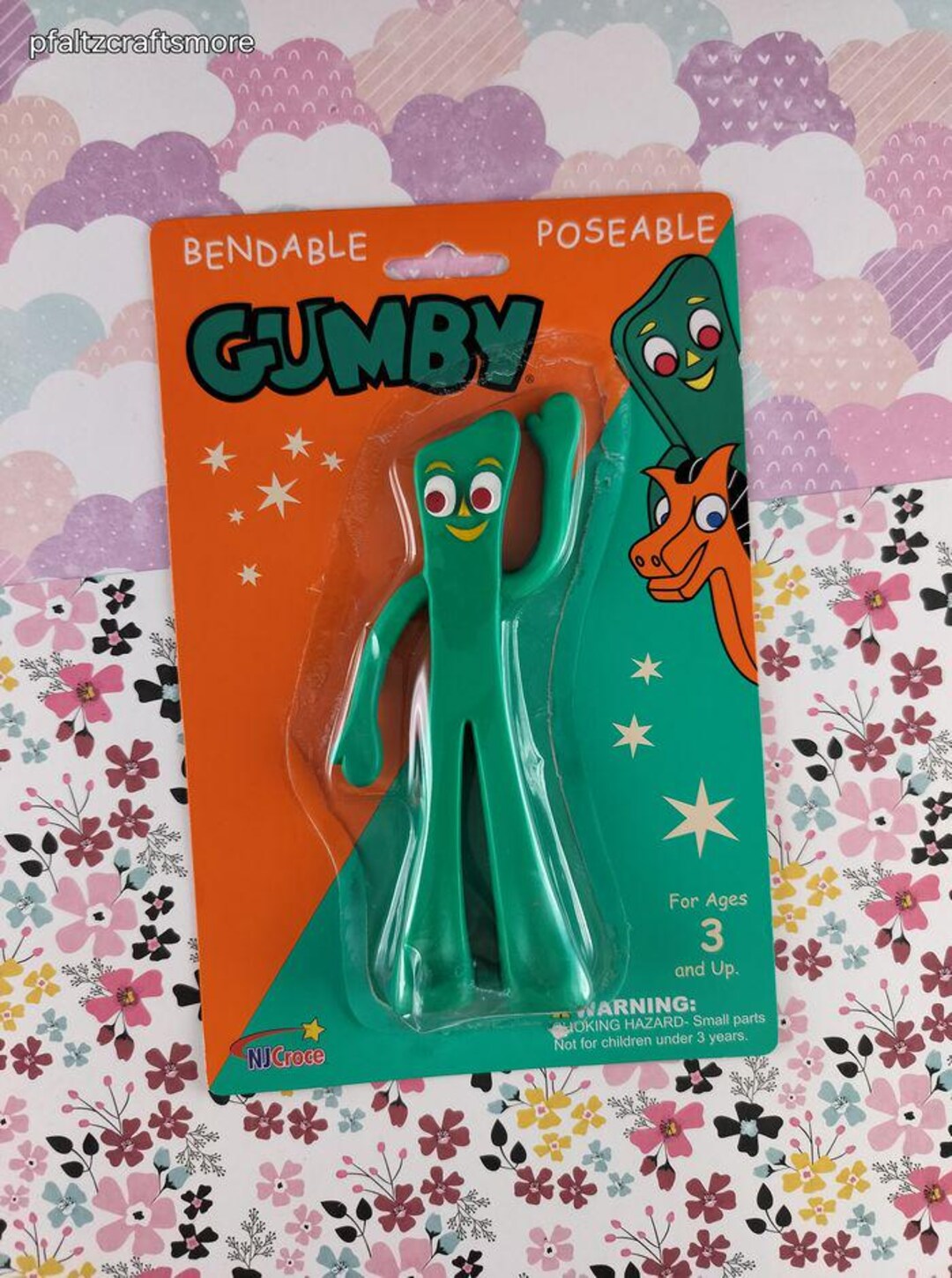 Vintage 2004 Njcroce Bendable Poseable Gumby Toy NOS - Etsy