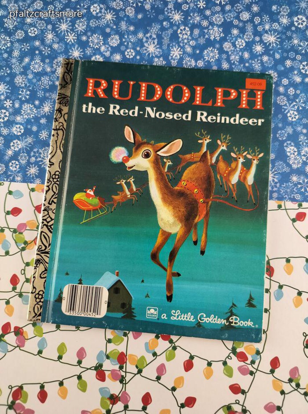 Vintage 1990 Little Golden Book: Rudolph the Red-nosed Reindeer ...