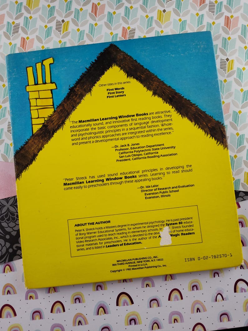 Vintage 1984 Macmillan Learning Window Books, First Sentences - Etsy