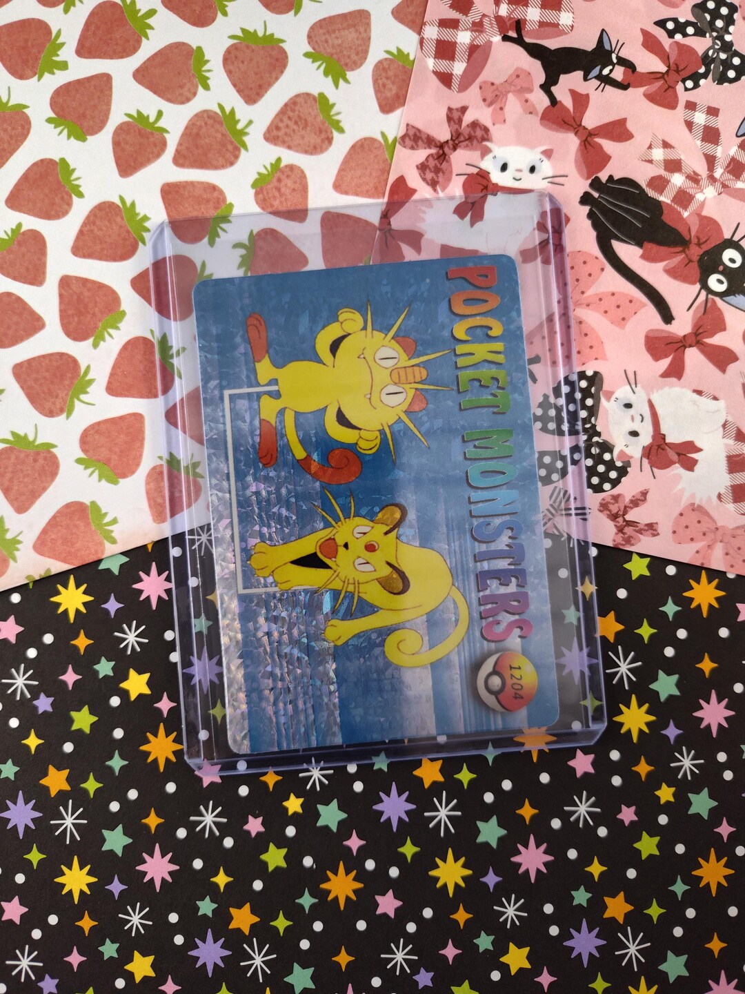 Vintage Pocket Monsters Vending Prism Holo Trading Sticker #1204 ...