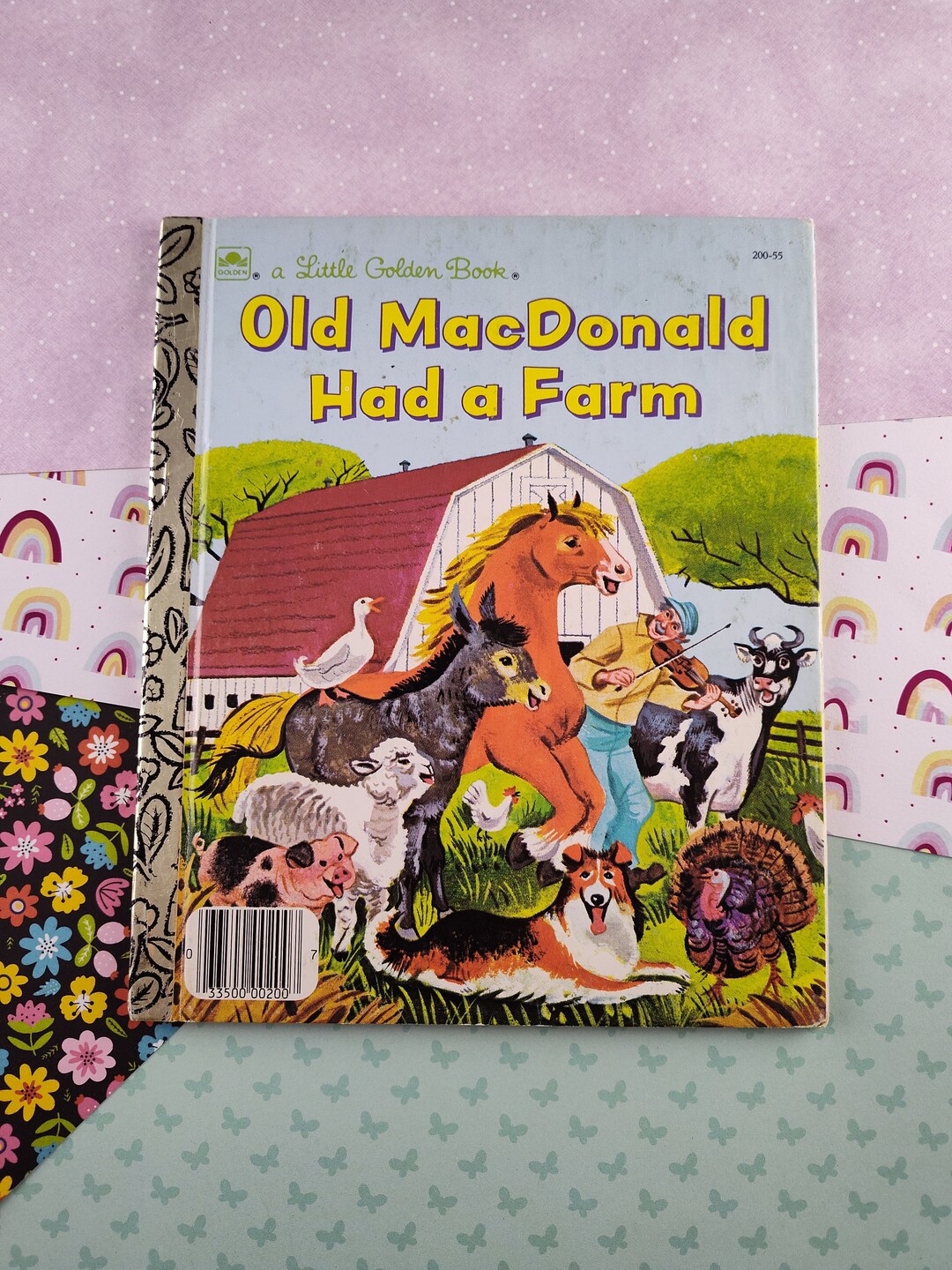 Vintage 1975 Little Golden Book: Old Macdonald Had a Farm Hardcover - Etsy