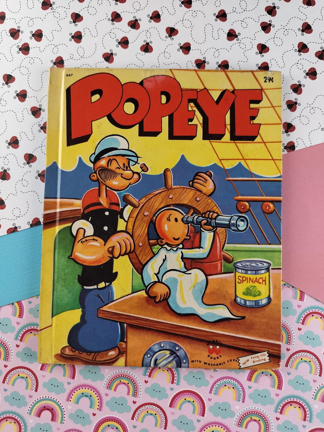 Vintage 1955 1st Printing Wonder Books: Popeye Hardcover - Etsy