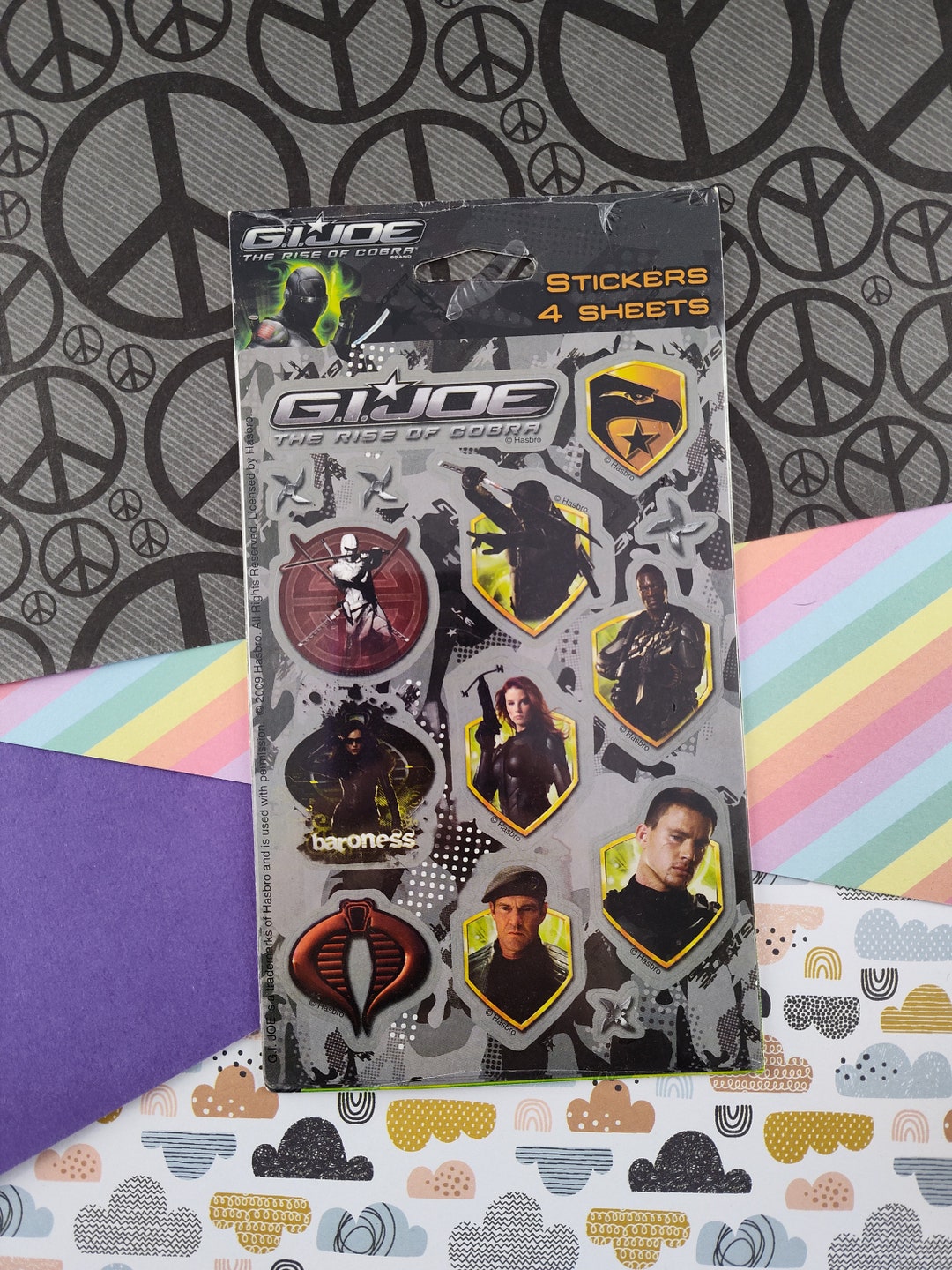 Stickety-doo-da G.I. Joe Hasbro Full Sticker Sheets New Sealed - Etsy