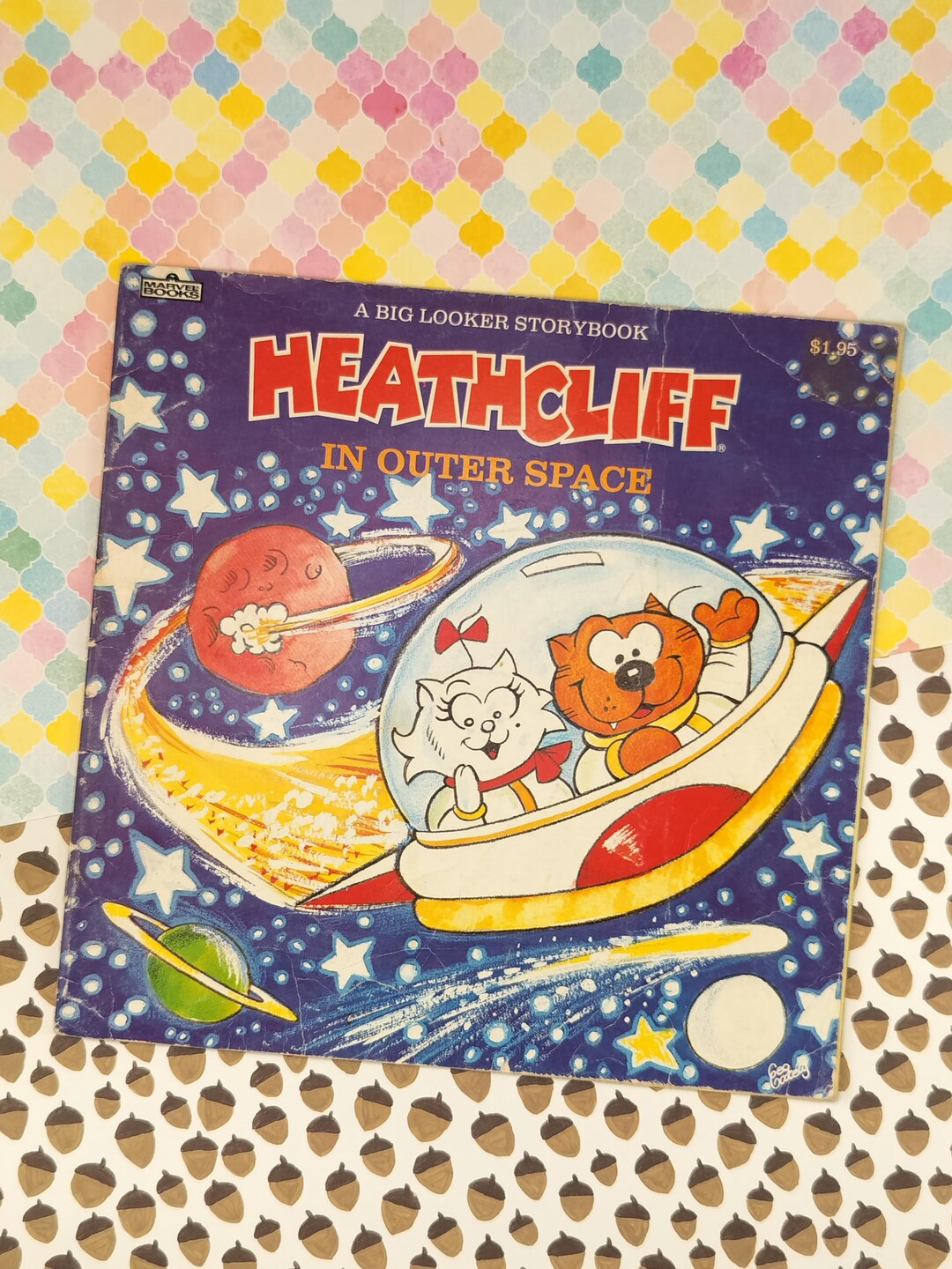 Vintage 1985 Big Looker Storybook Heathcliff in Outer Space Softcover ...