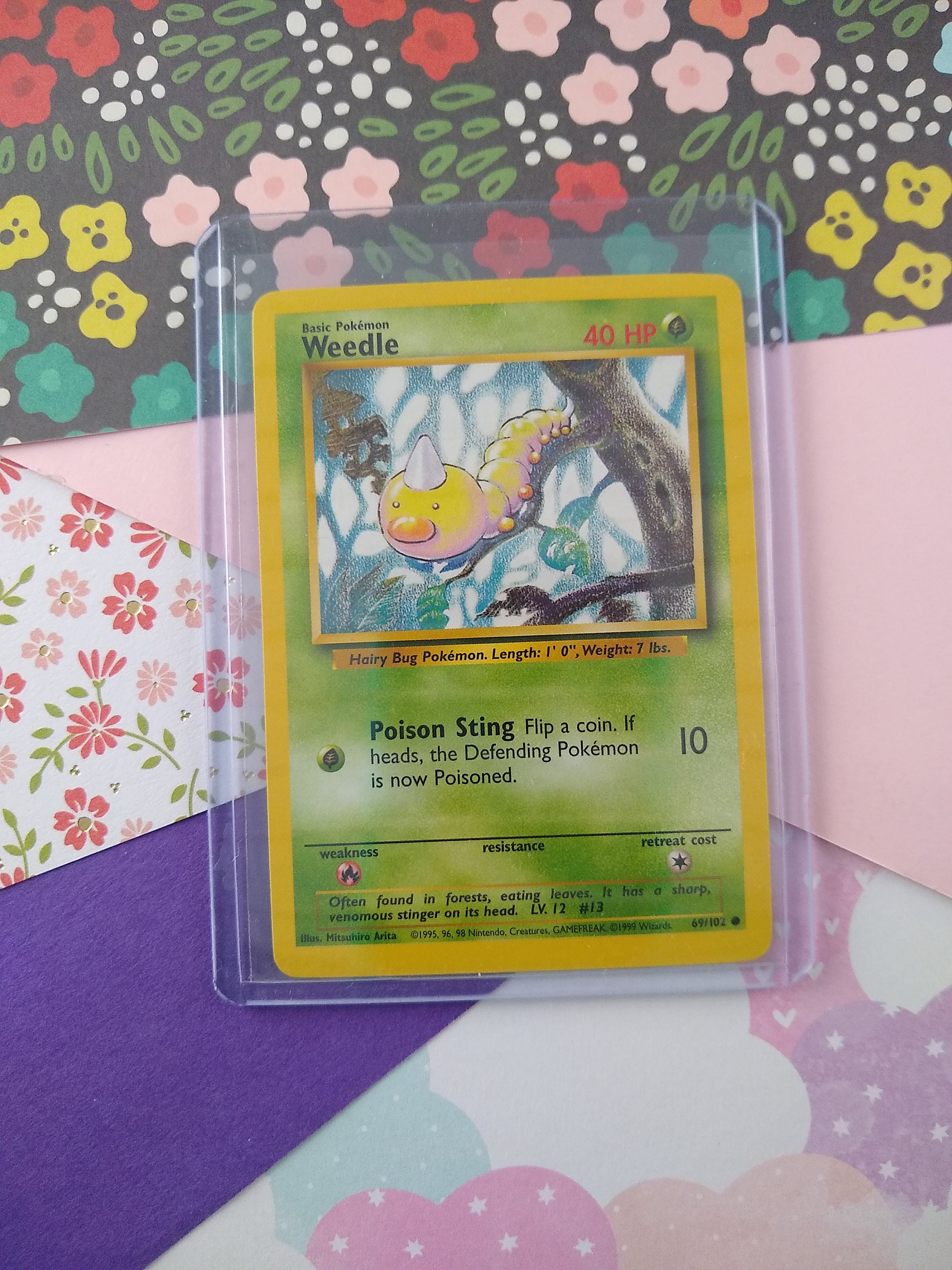 Shiny Weedle Card