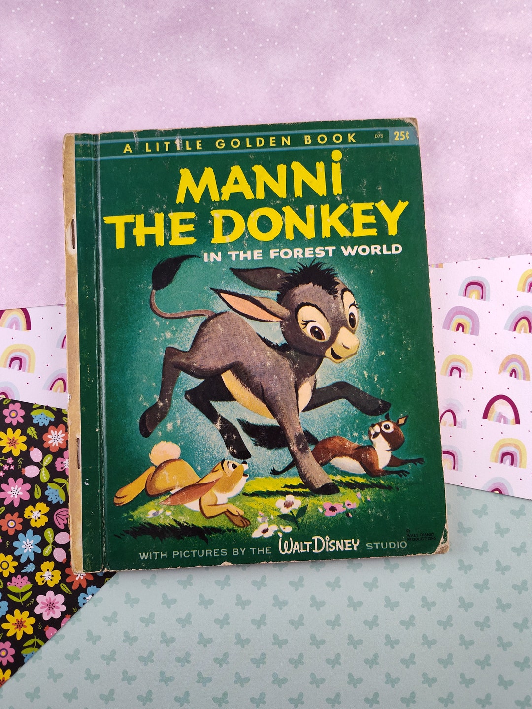 Rare HTF Vintage 1959 Little Golden Book: Manni the Donkey in the ...