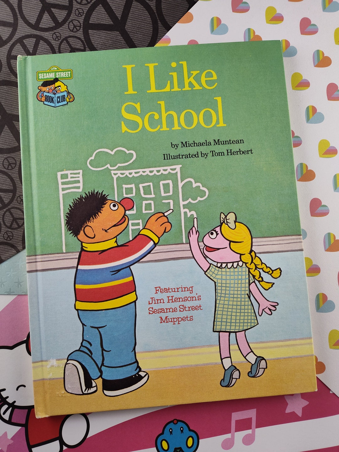 Vintage 1980 Sesasme Street Book Club I Like School Hardcover - Etsy