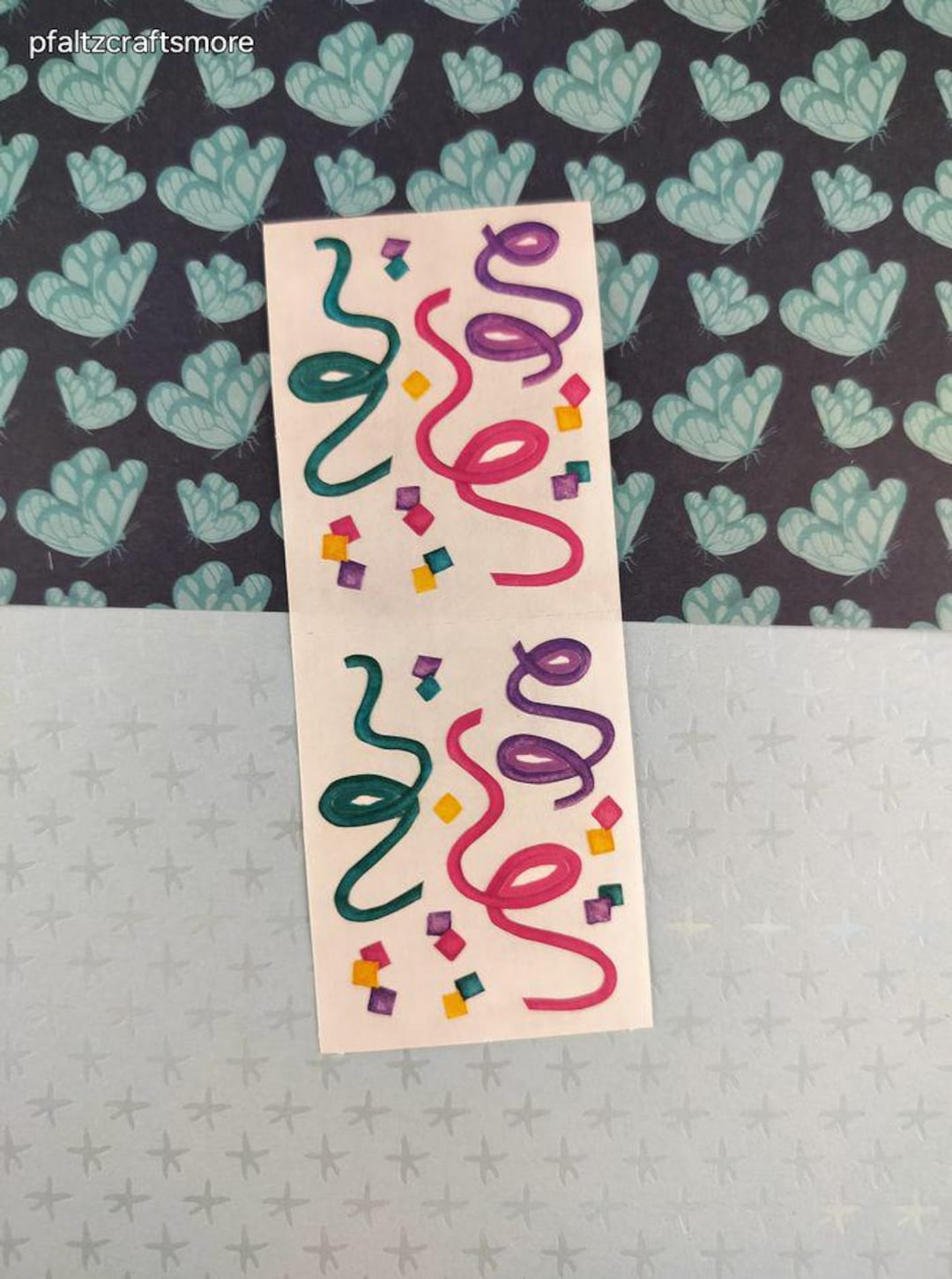 Vintage 2000 Creative Memories Confetti Streamers Full Sticker Sheet ...