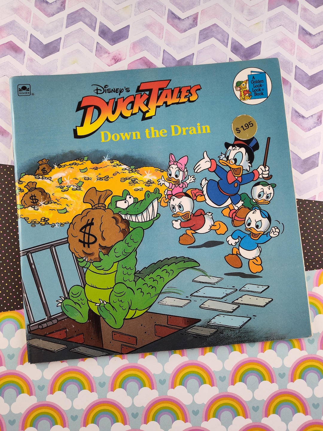 Vintage 1990 Disney's Ducktales "down the Drain" Softcover Book - Etsy