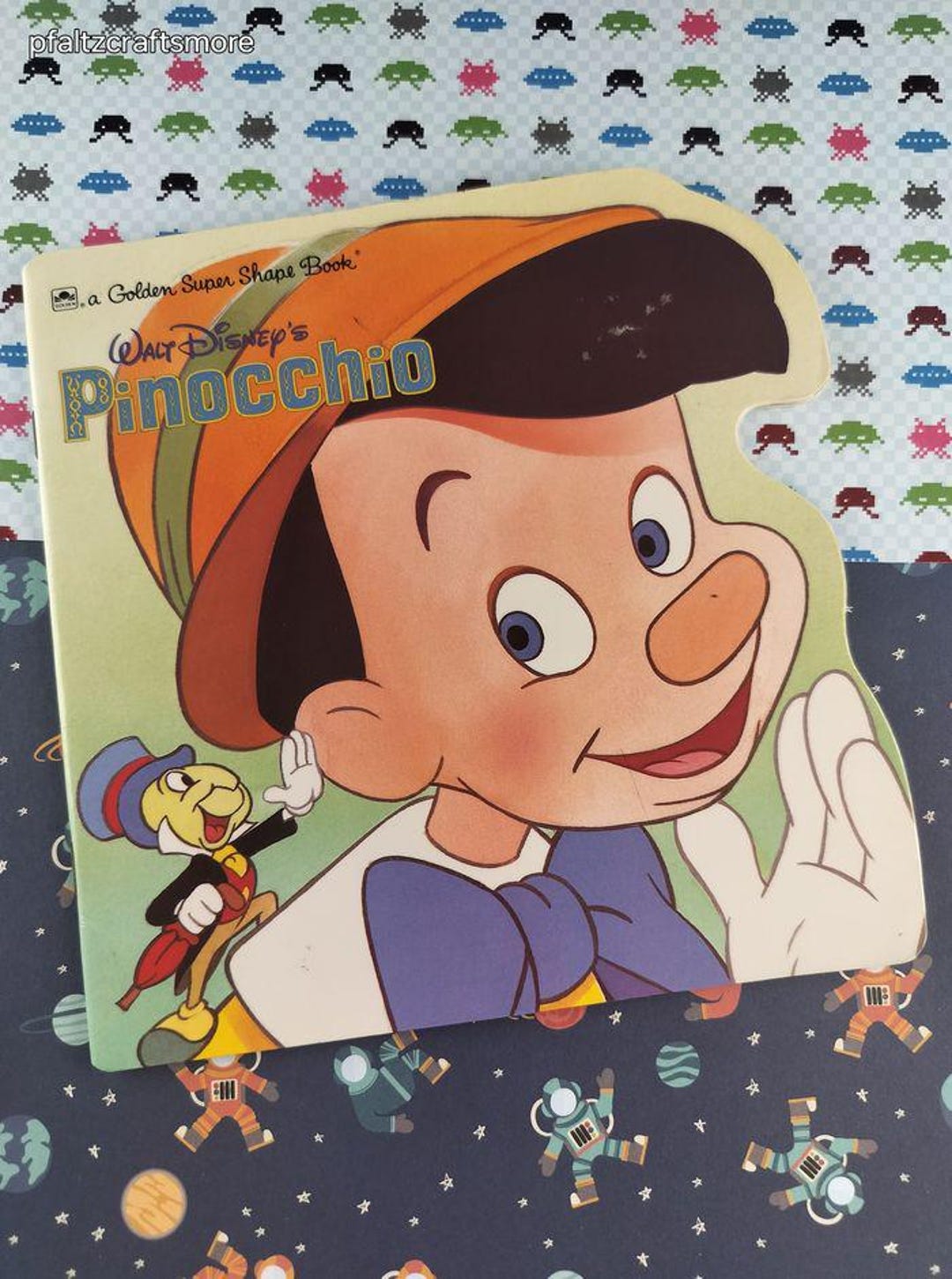 Vintage 1988 Golden Super Shape Book Walt Disney's Pinocchio Softcover ...