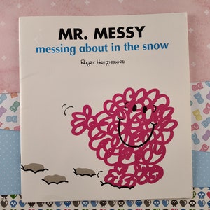 Vintage 1998 Mr. Men, Mr. Messy Messing About in the Snow Softcover ...