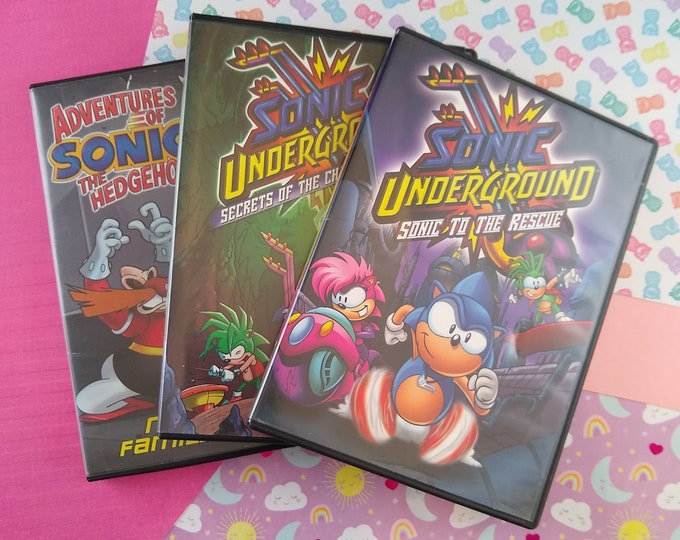 Vintage 1990's Sonic the Hedgehog Cartoon Dvds Set/3 - Etsy