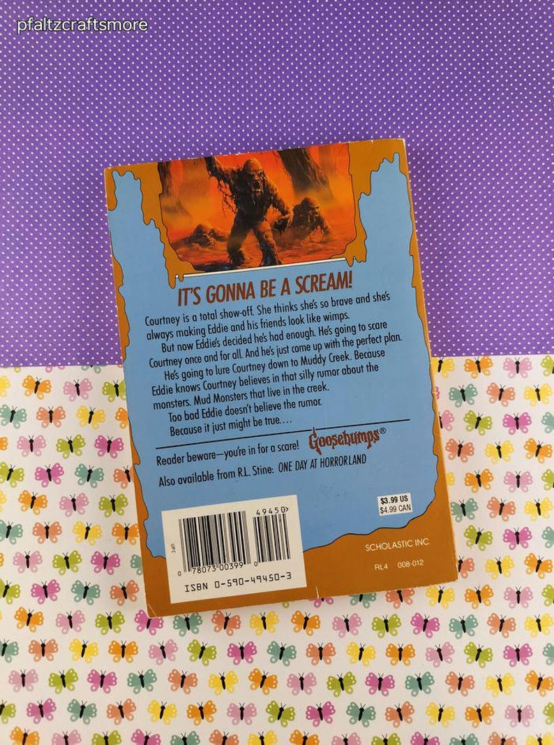 Vintage 1990's R.L. Stine Goosebumps #15, You Can't Scare Me! Softcover ...