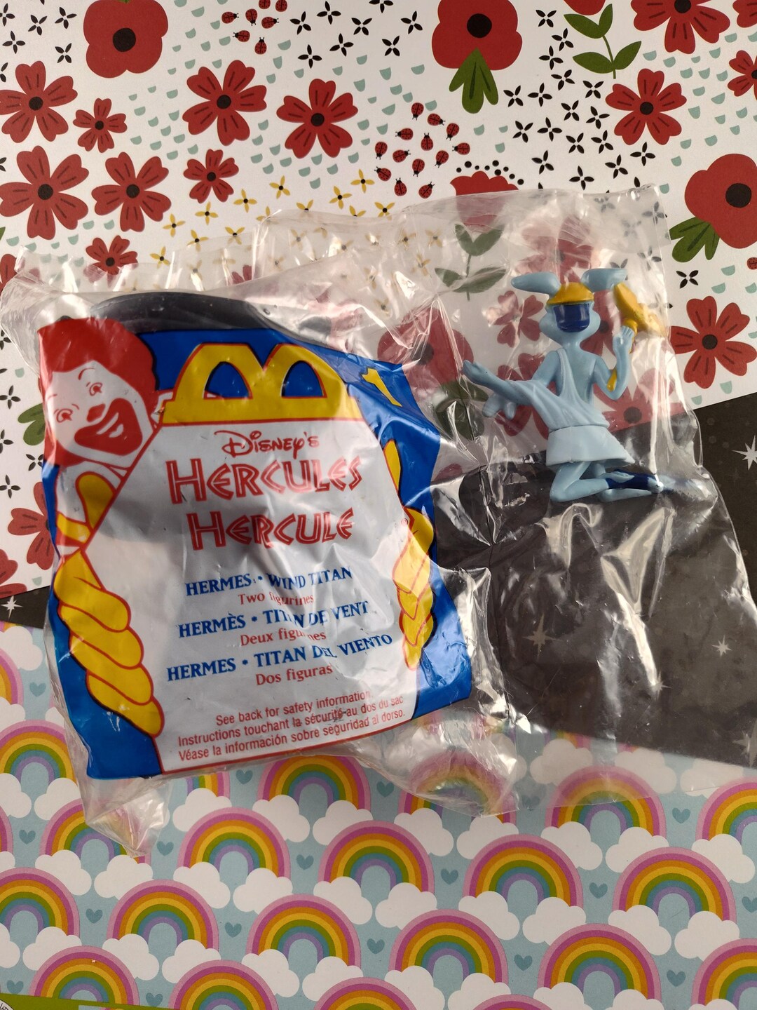 Vintage 1996 Disney's Hercules Hermes, Wind Titan Mcdonalds Toy SEALED ...