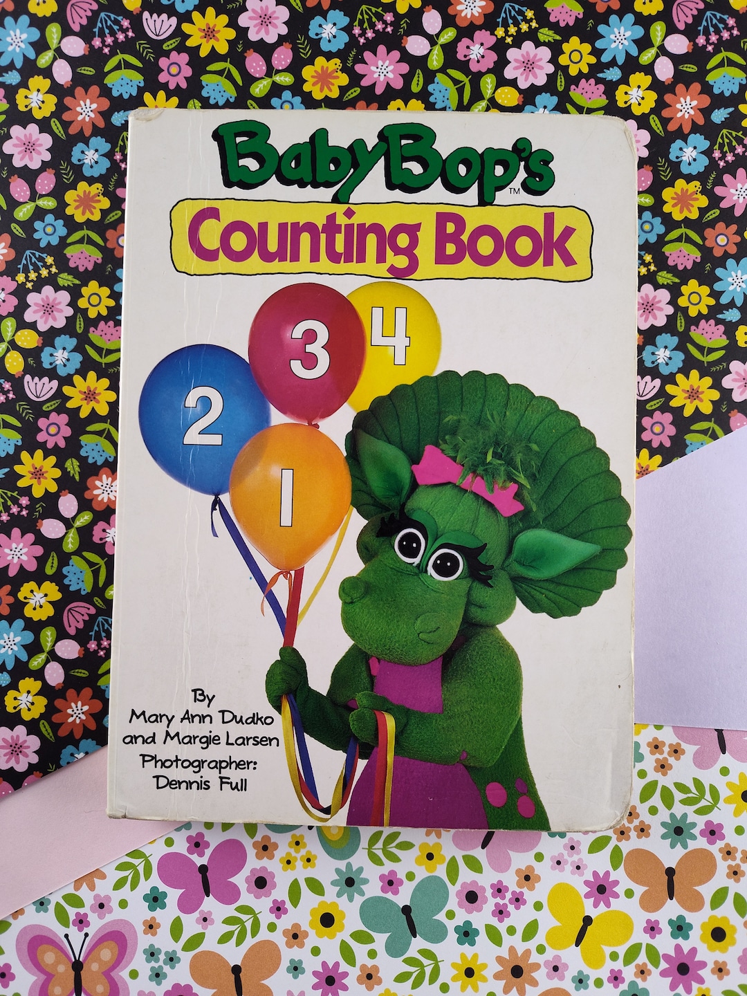 Vintage 1993 Baby Bop's Counting Book, Hardcover Board Book - Etsy
