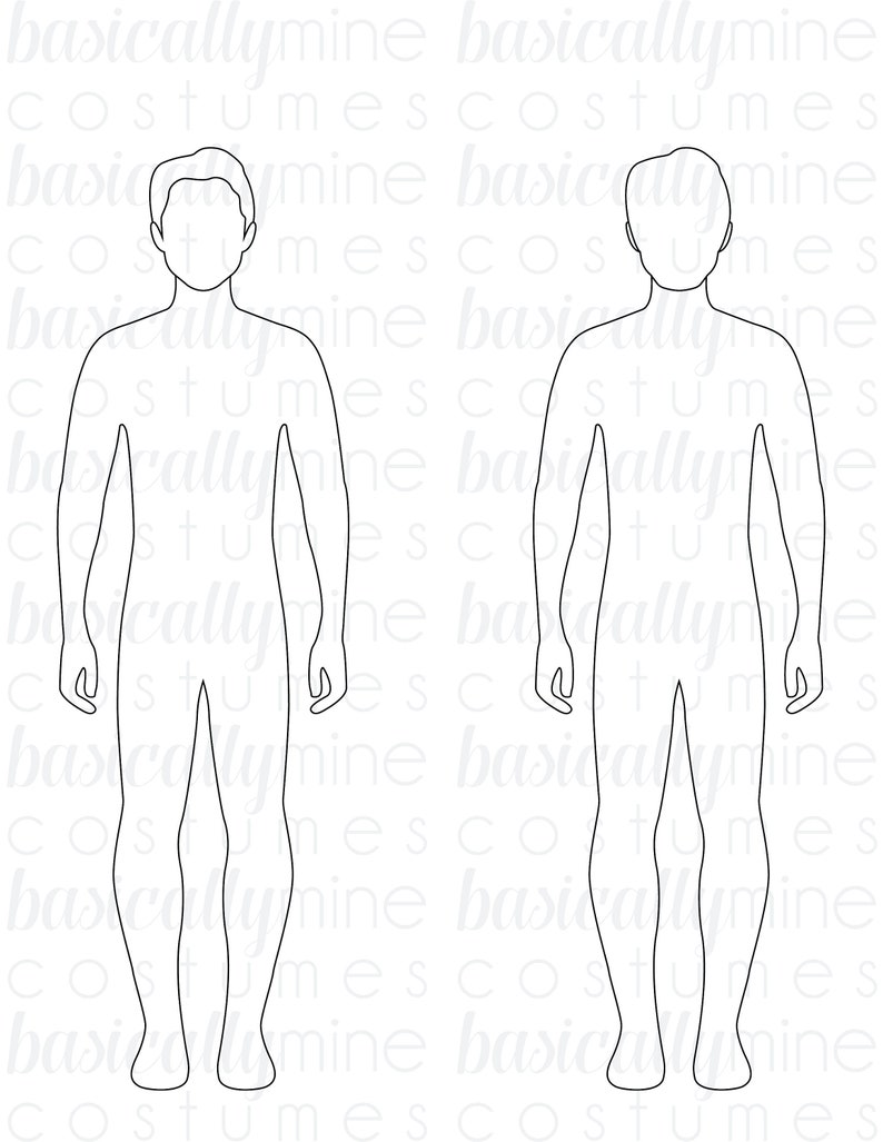 Complete Crew Mannequin Sketch Templates - Etsy