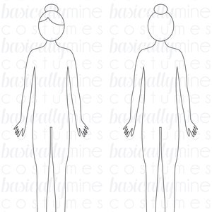 Complete Crew Mannequin Sketch Templates - Etsy