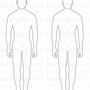 Complete Crew Mannequin Sketch Templates - Etsy