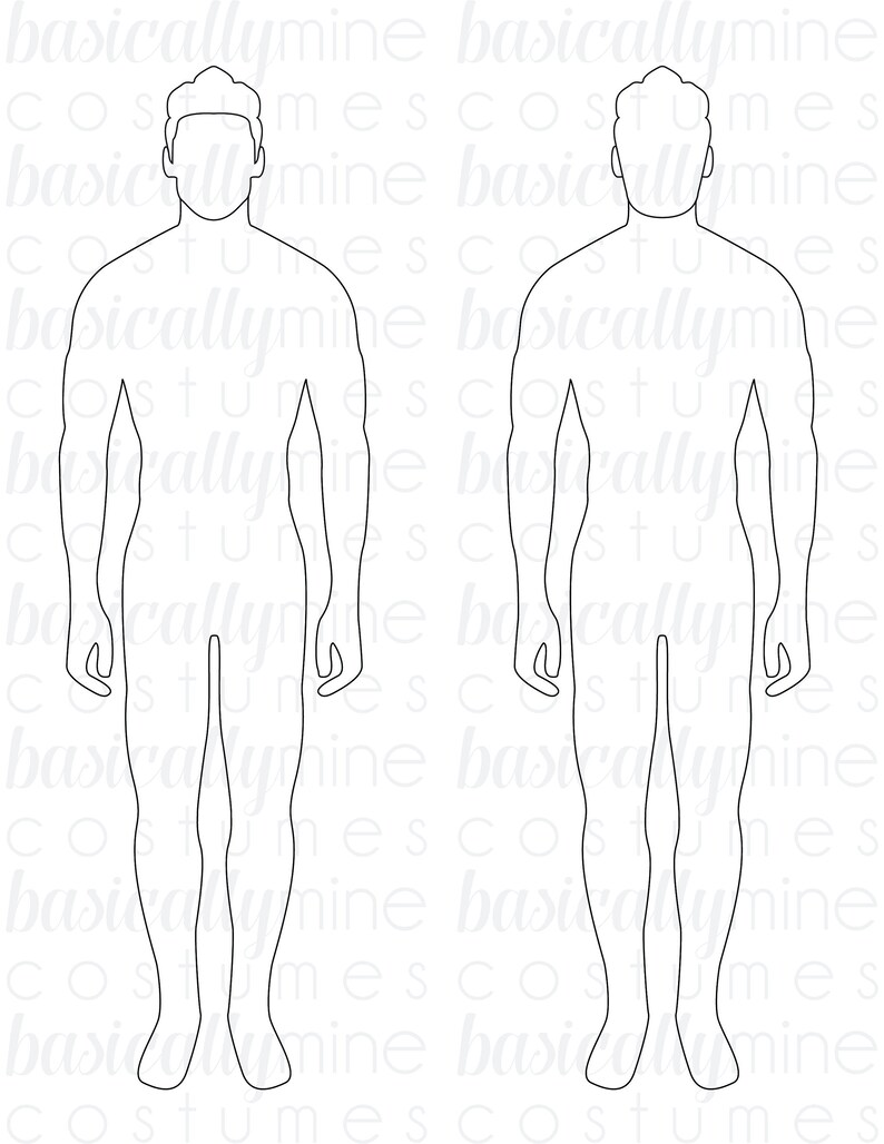 Complete Crew Mannequin Sketch Templates - Etsy