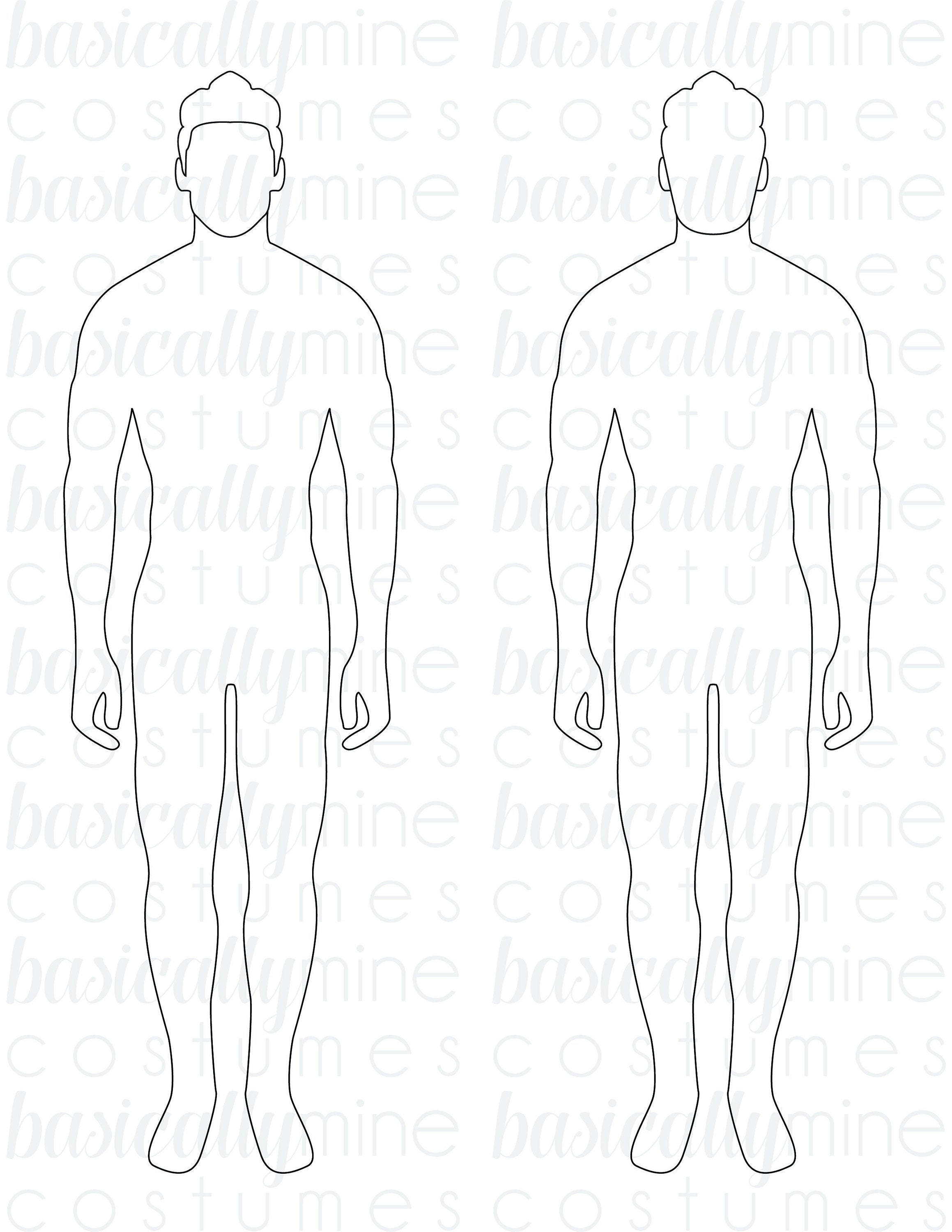 Complete Crew Mannequin Sketch Templates - Etsy