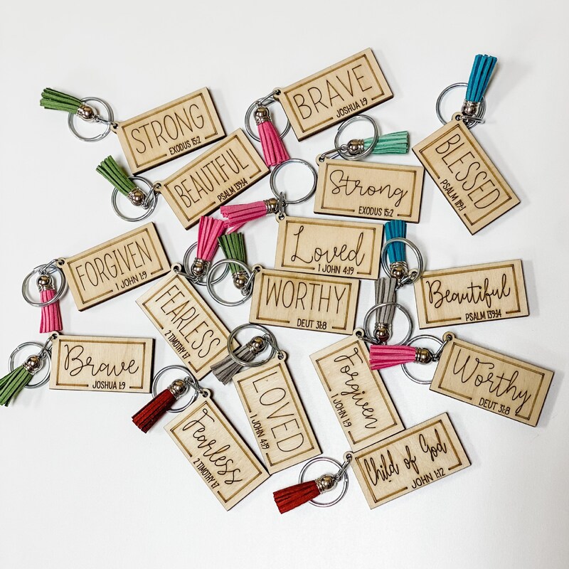 Bible Verse Keychain - Etsy
