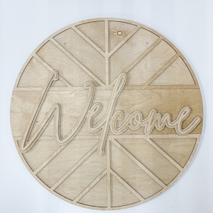 BOHO Welcome - DIY Door Hanger - Etsy