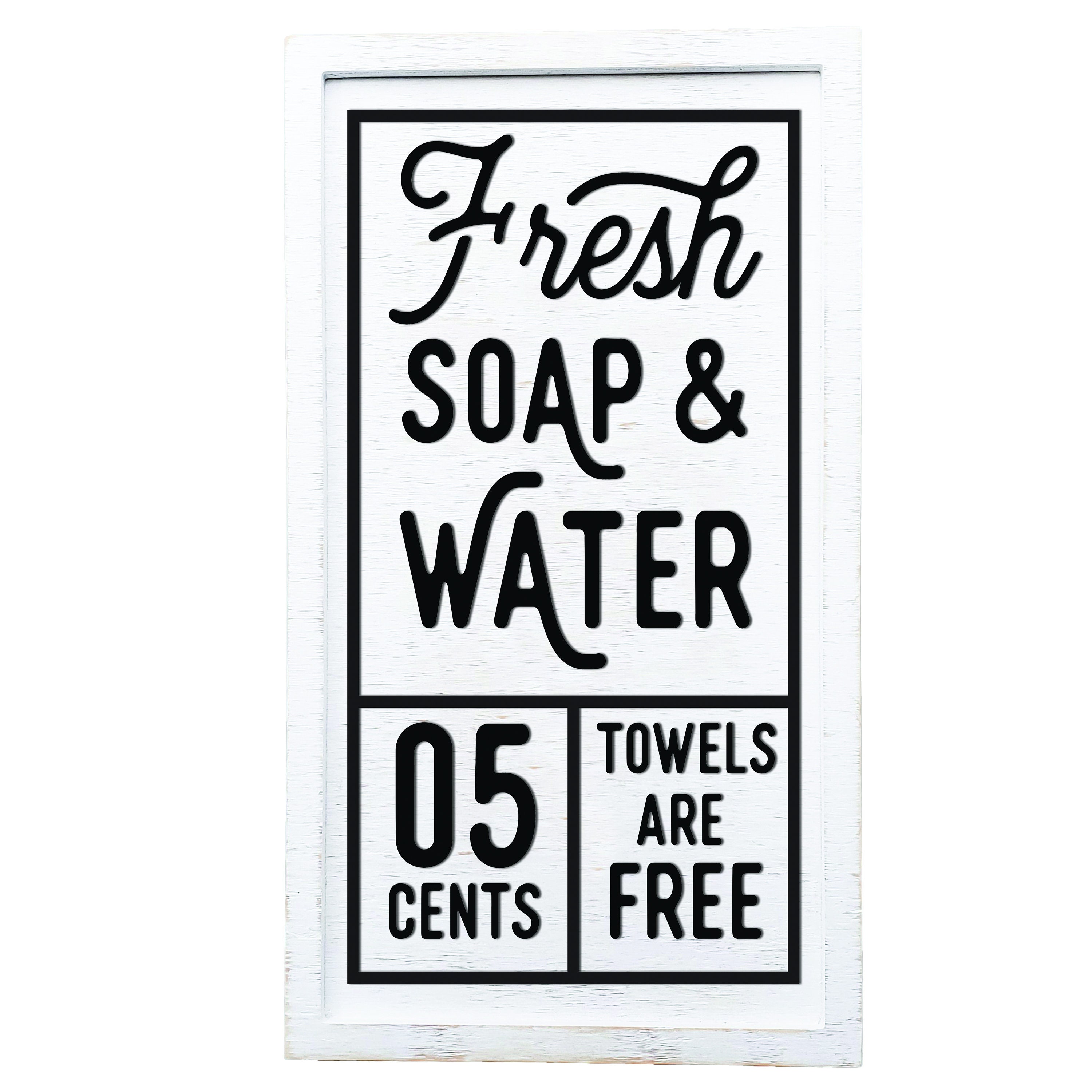 Fresh Soap and Water wood sign 3D wood sign | Etsy
