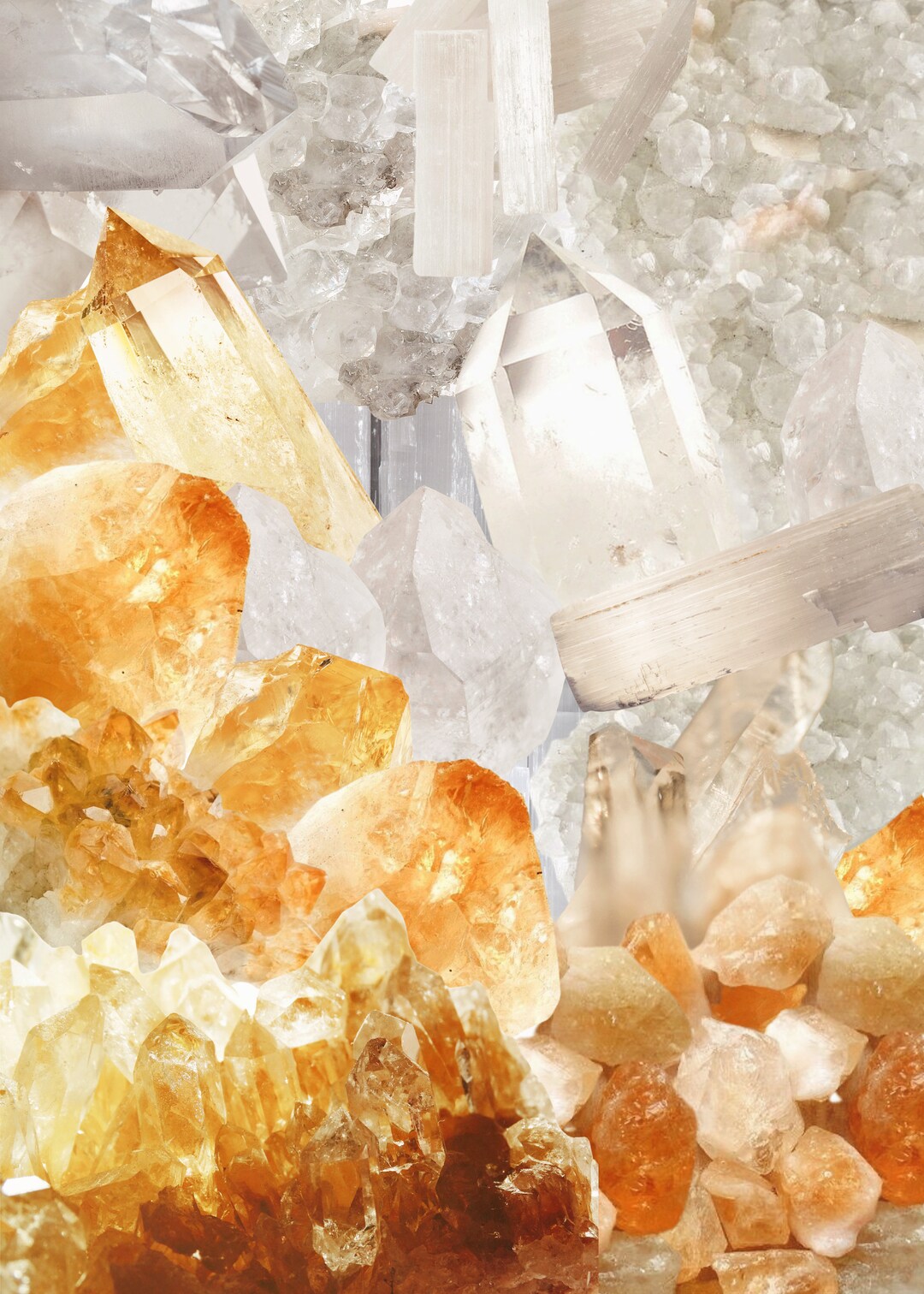 Crystal Collage Print - Etsy