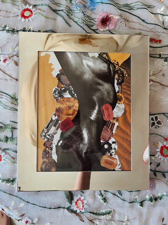 Art & Collectibles Paper Mixed Media & Collage Desert Goddess Collage ...