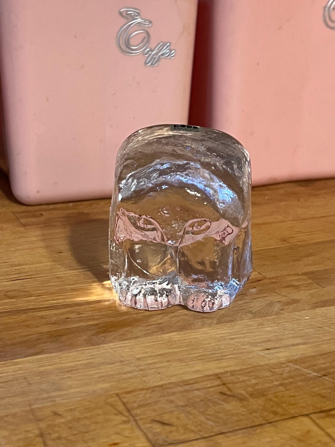 Kosta Boda Eric Hoglund Glass Cat Paperweight - Etsy
