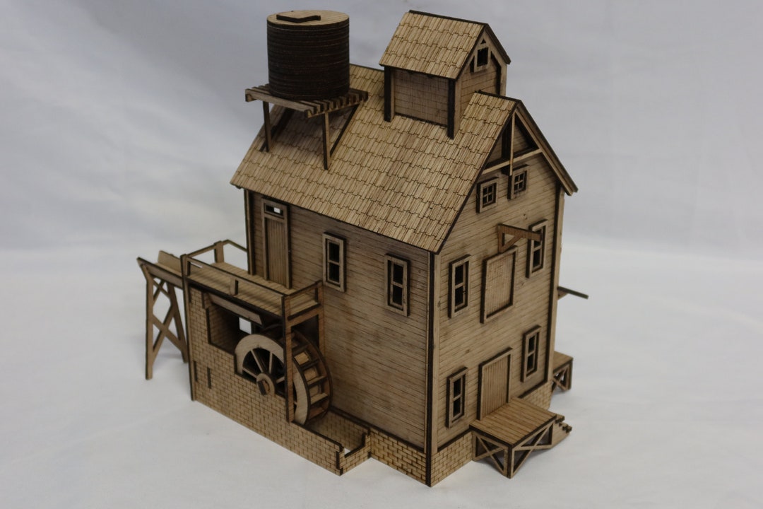 1:48 (O Scale) [kit] Water Wheel, Heims Mill - Etsy