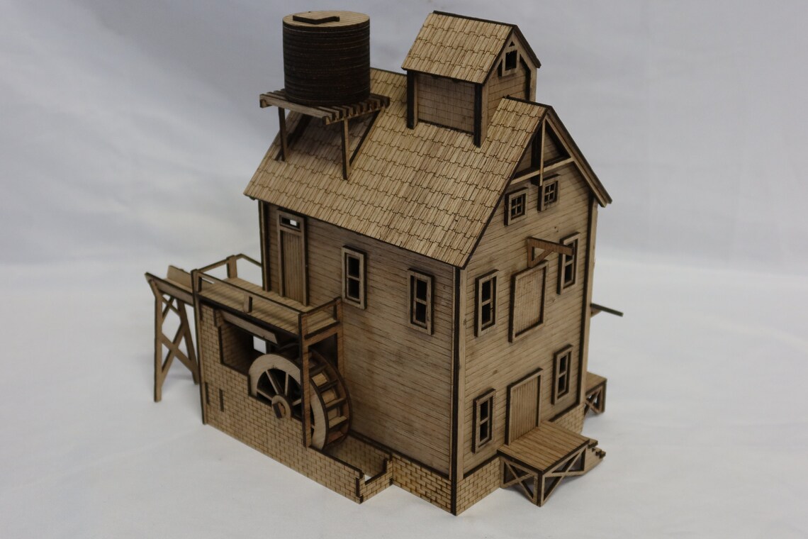 1:48 (O Scale) [kit] Water Wheel, Heims Mill - Etsy