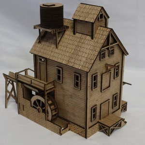 1:48 (O Scale) [kit] Water Wheel, Heims Mill - Etsy