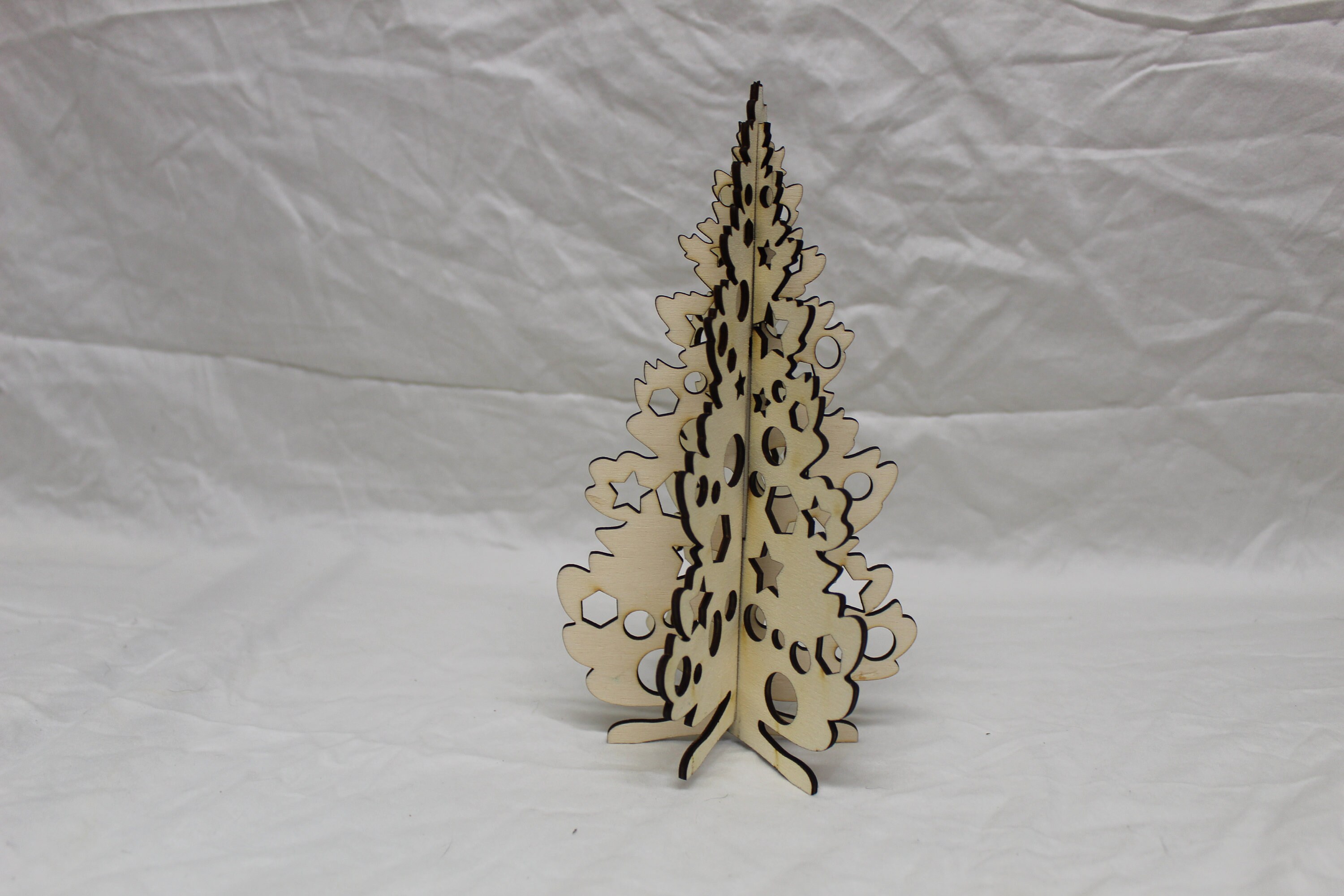 Nine Inch Tall Laser Cut Wood 3D Christmas Tree - Etsy