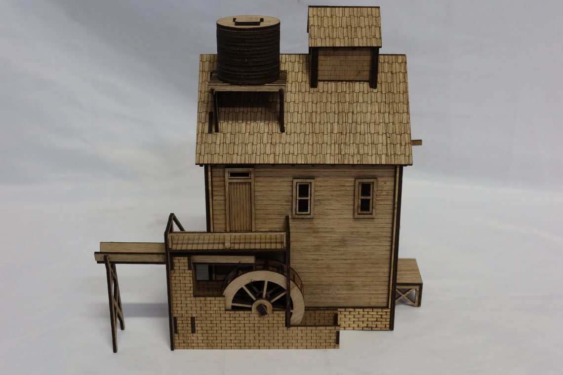 1:48 (O Scale) [kit] Water Wheel, Heims Mill - Etsy
