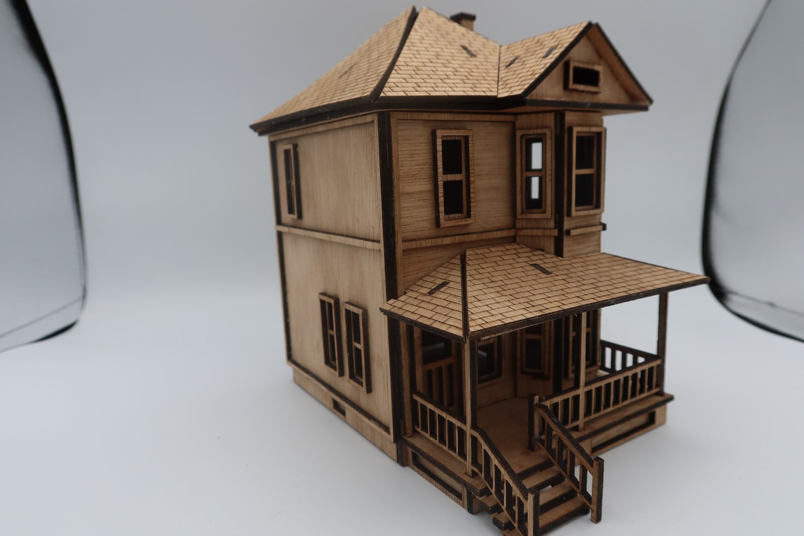 1:48 O Scale assembled Two Story House Miltion Villa. - Etsy